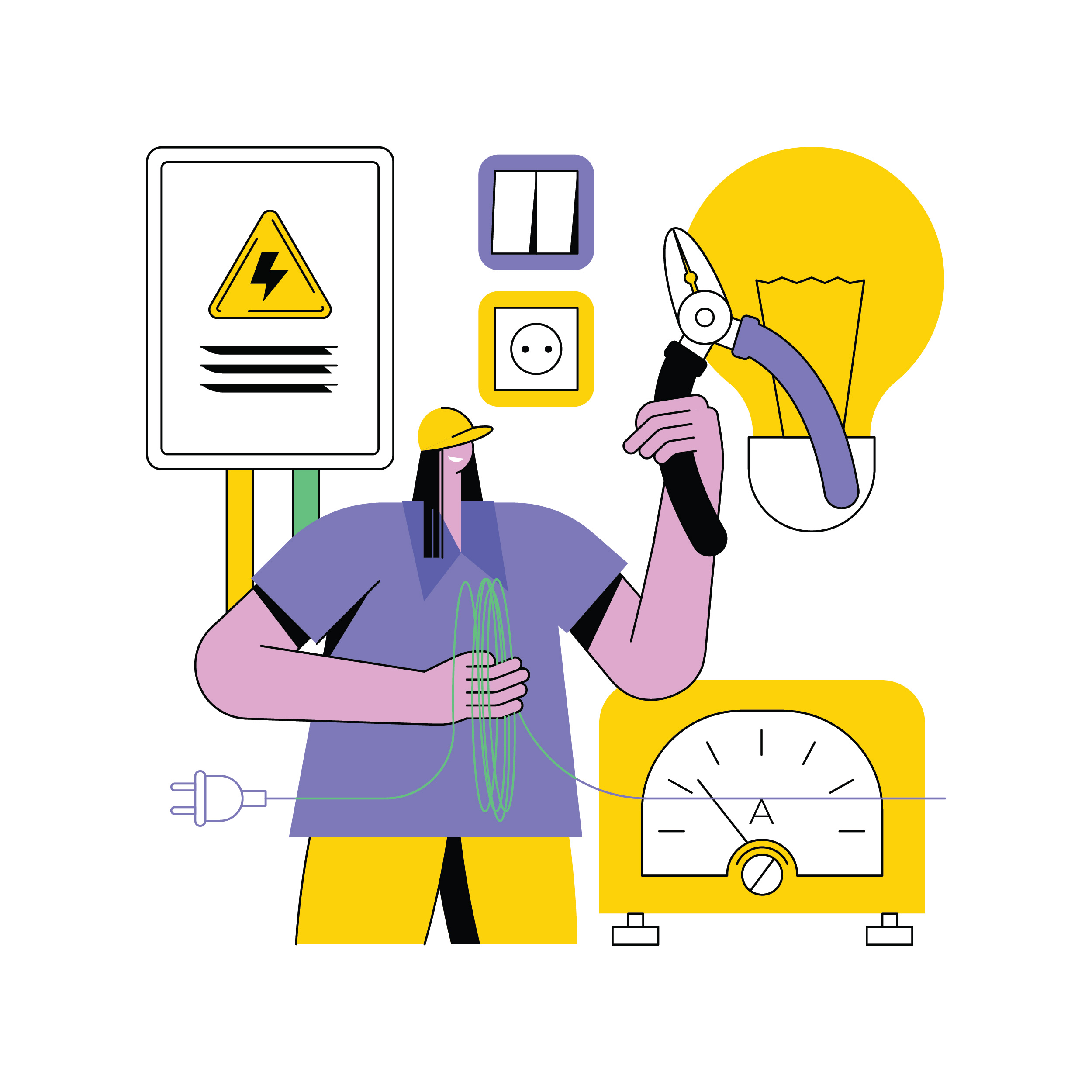 Electrical Burns Clipart