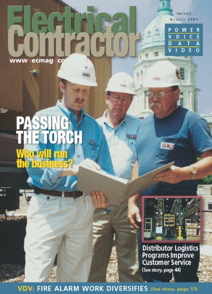 August Issue 2001 - Electrical Contractor Magazine