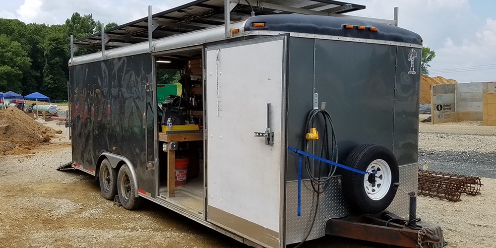 Innovative Electrician Builds Custom Solar-Powered Job-Site Trailer ...