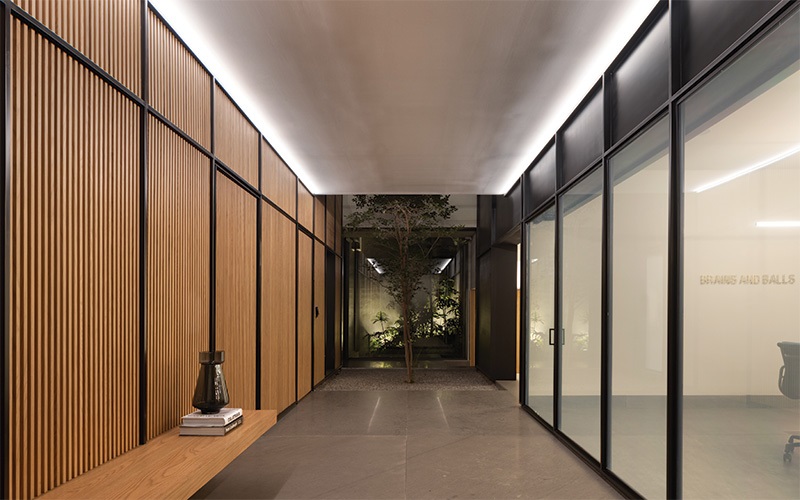 office corridor lighting